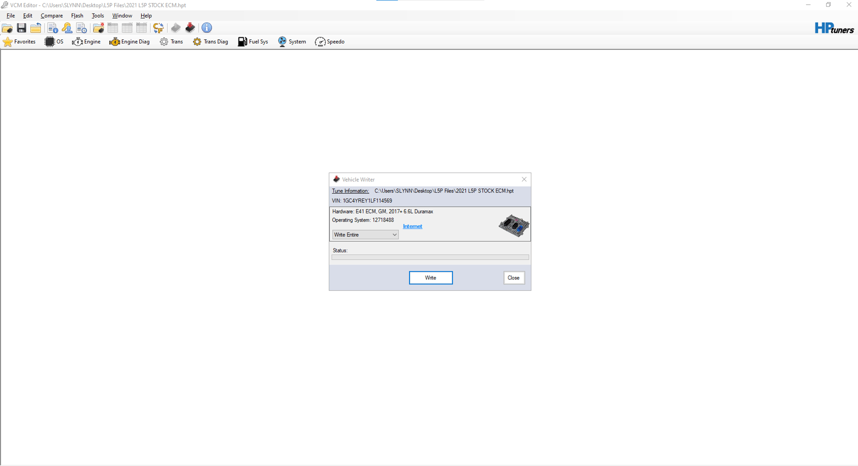 Hp Tuners Unlocked T93 TCM Swap Instructions